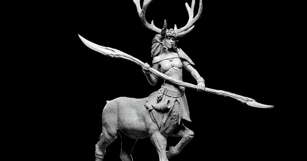 Sylvana - Dryad Centaur | A unique being | Miniature | ReFoundry